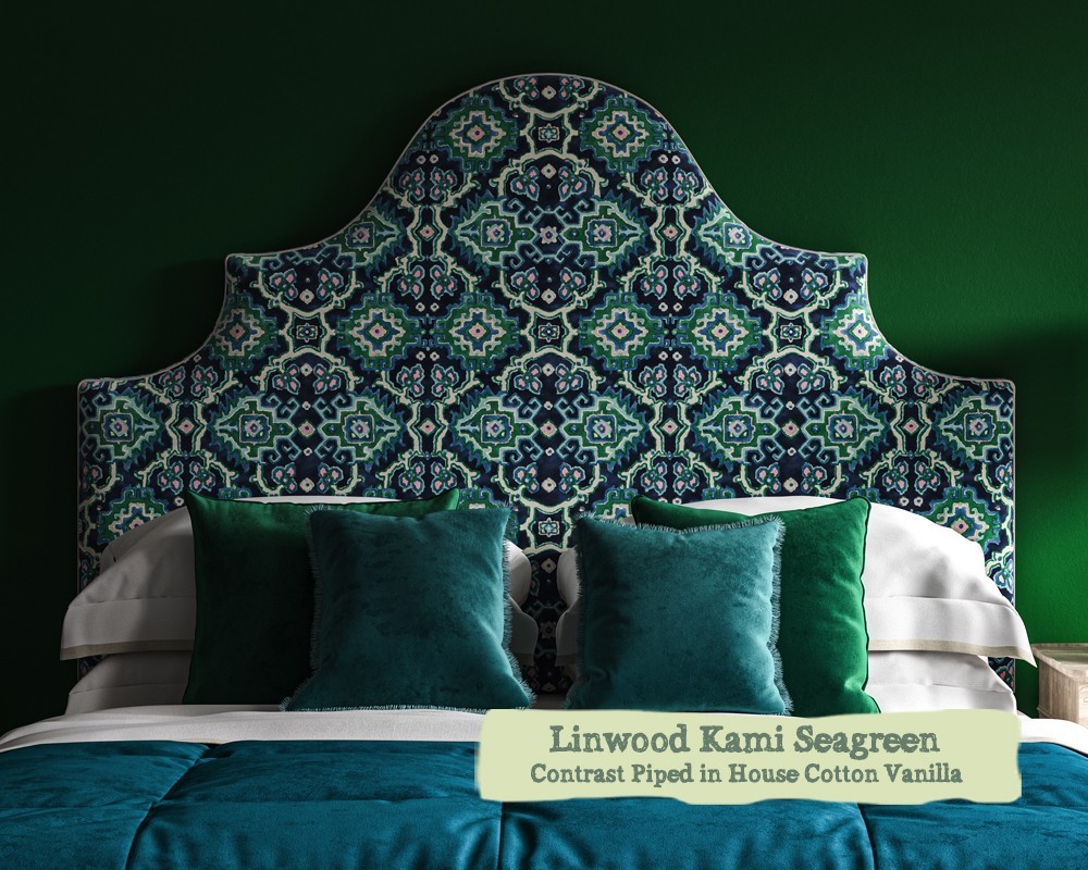 Single Samson Linwood Kami Seagreen - The Headboard Workshop