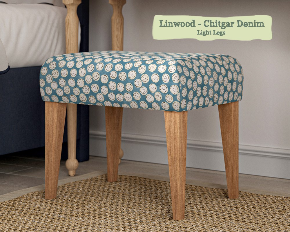 Burton Dressing Table Stool - The Headboard Workshop