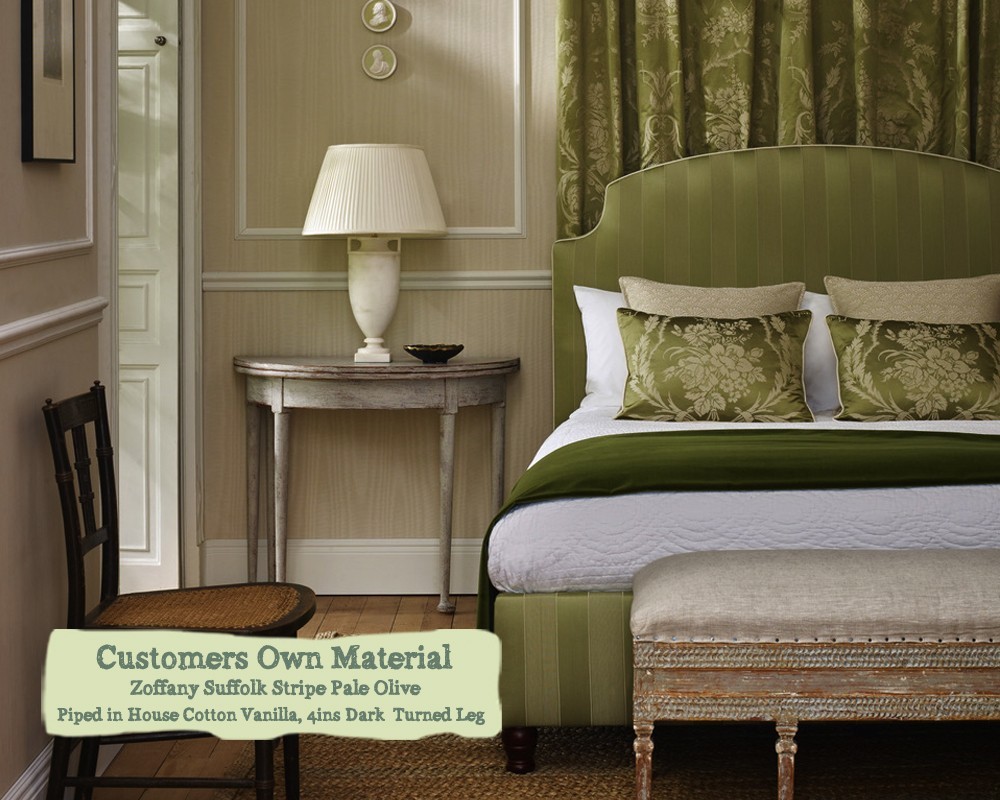 SOLD Super King Samson Headboard Lewis & Wood Zafarashan Autumn/Sky DD ...