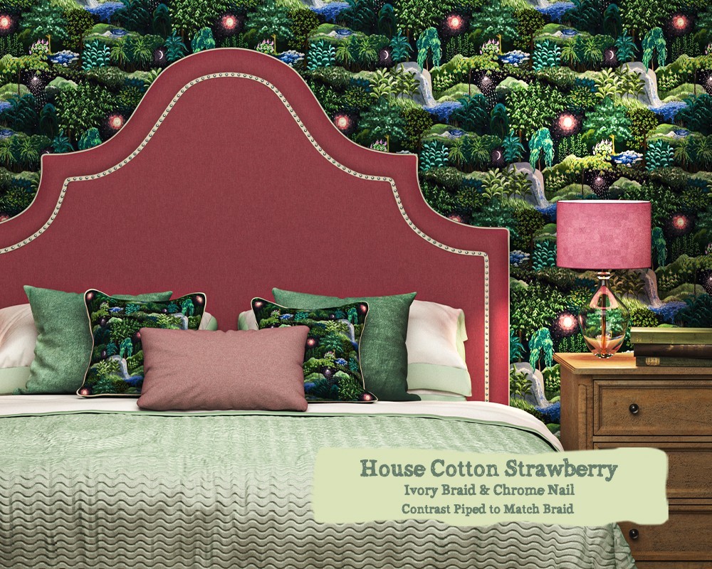 SOLD Kingsize Samson Headboard Linwood Ashfield Teal DD - The Headboard ...