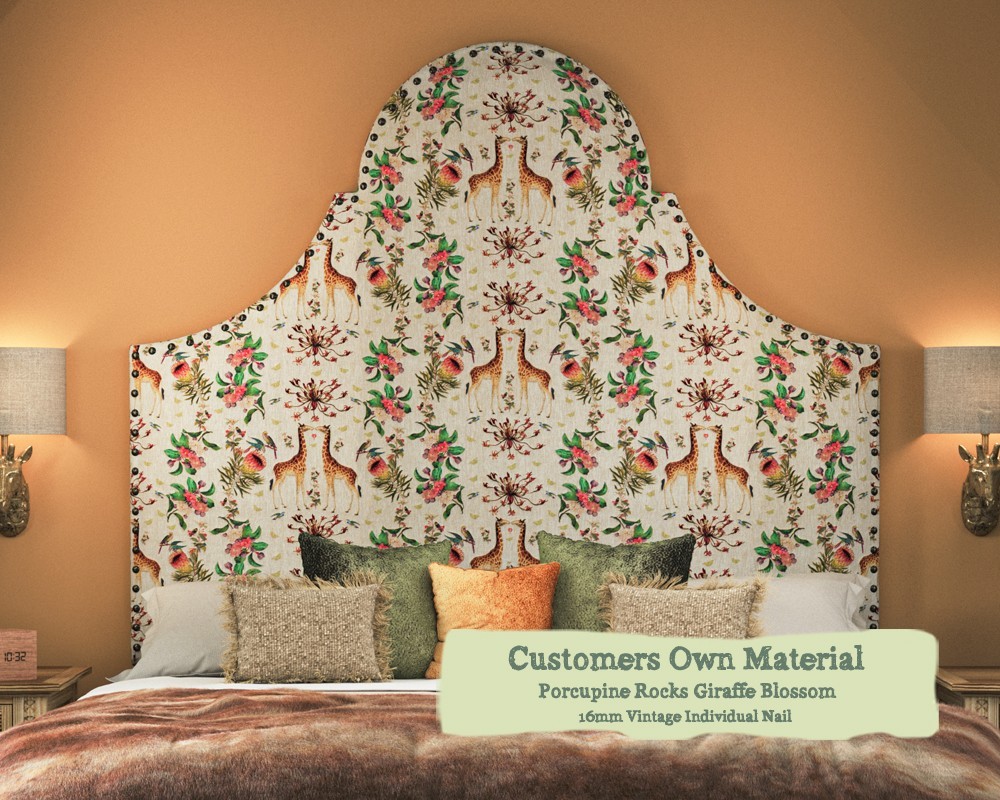 SOLD Double Barra Headboard Julia Brendel Memory Stripe Tarmac DD - The ...
