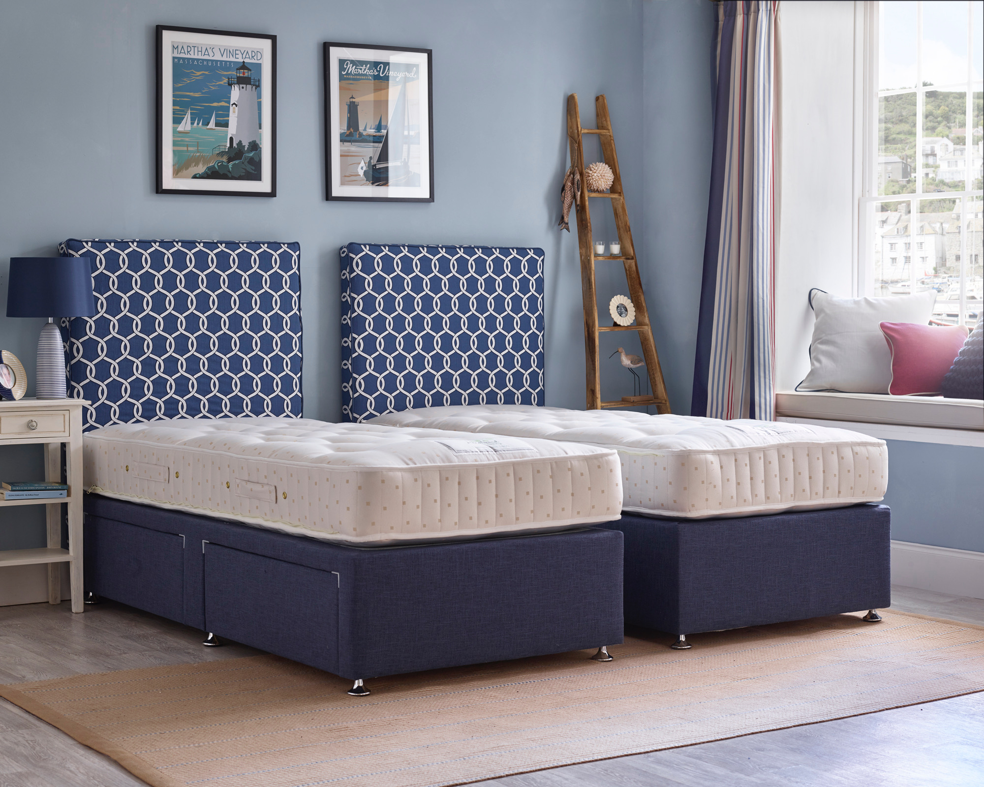 6ft Super King Zip and Link Beds | The Headboard Workshop Bedroom ...